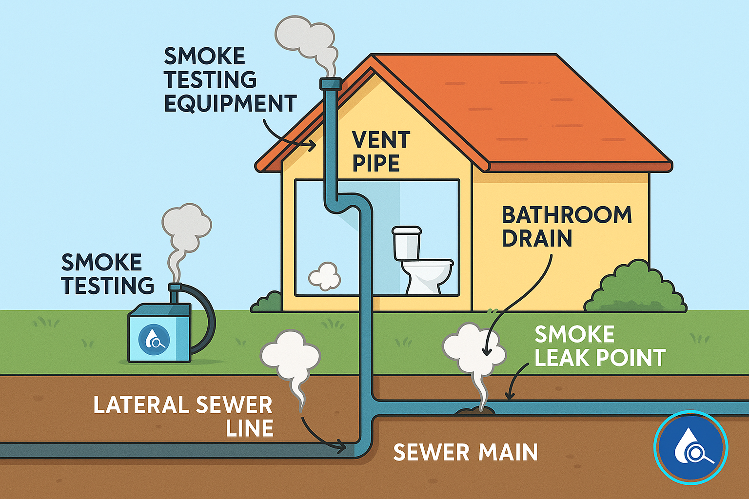 Sewer Odor Leak Detection In NJ -Smoke Testing & Drain Gas Experts 7